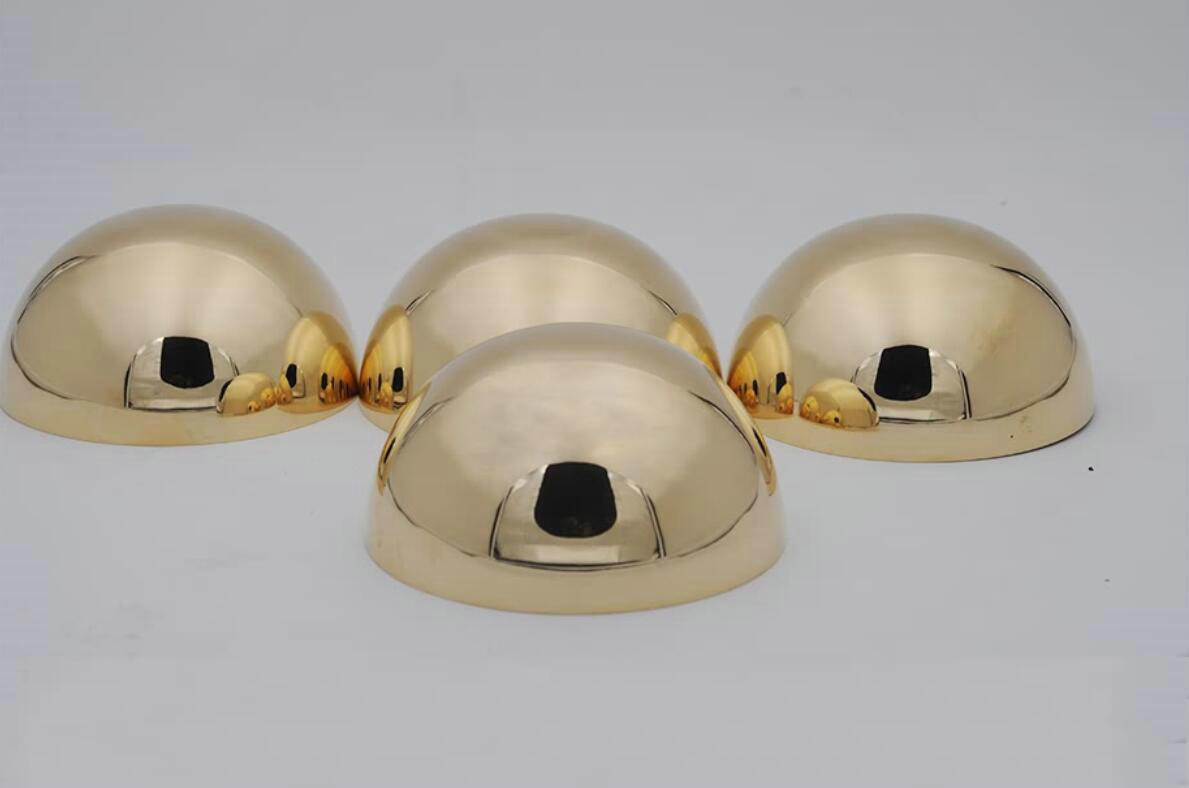 Metal Hemispheres - metal sphere world